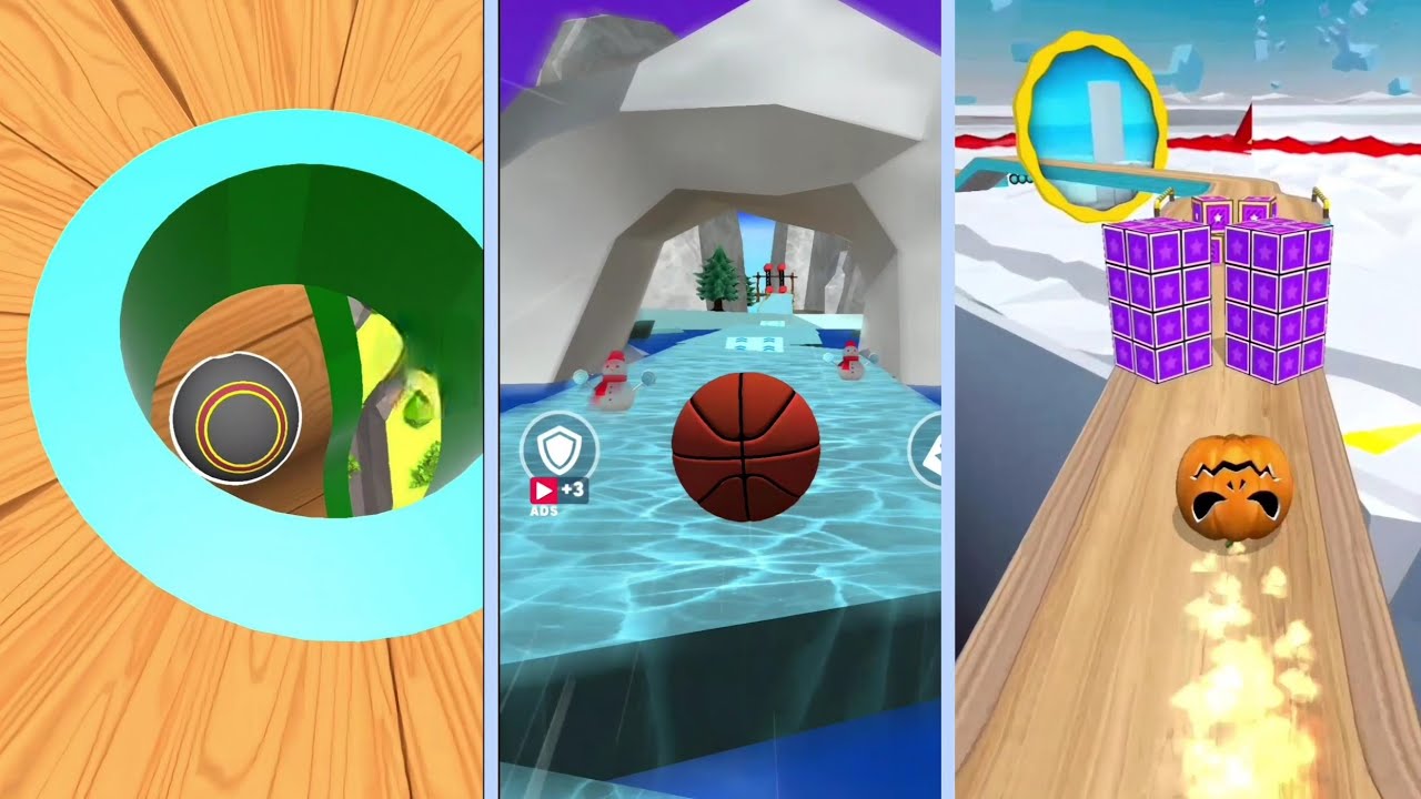 ⚽️Sky Rolling Ball 3D VS Racing Ball Master 3D VS Going Balls-SpeedRun ...