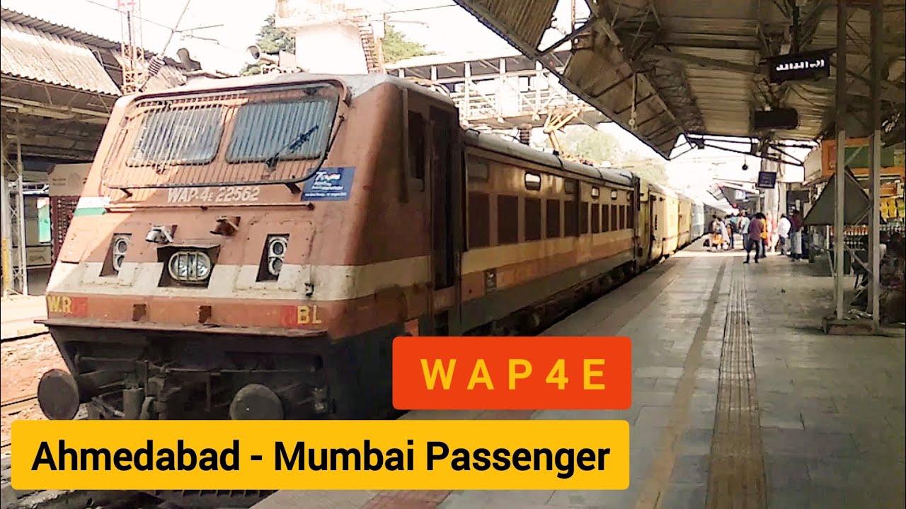 19418 Ahmedabad - Mumbai Central Passenger Express | Announcement - YouTube
