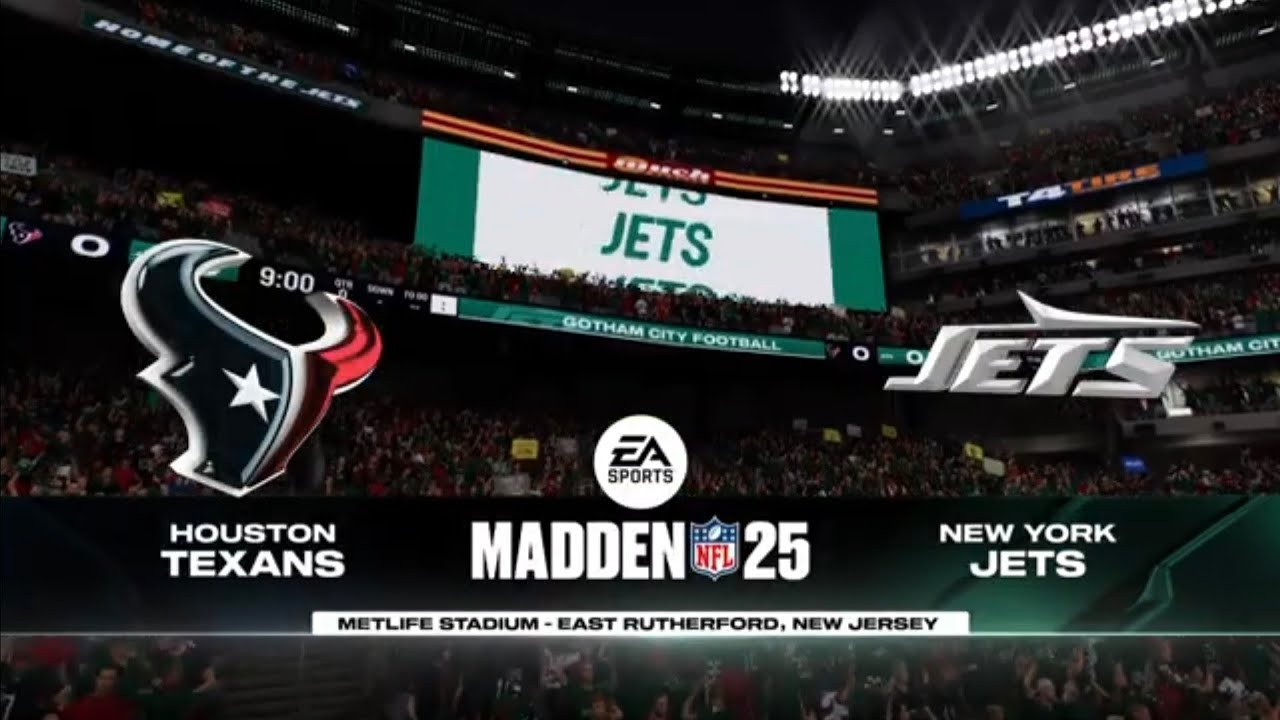 Texans vs Jets Week 9 Simulation (Madden 25 PS5) - YouTube