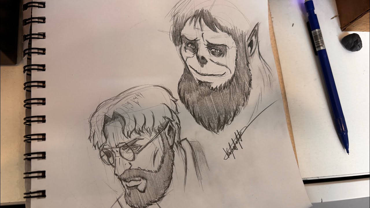 Fast sketch Zeke From Attack on titan #attackontitan - YouTube