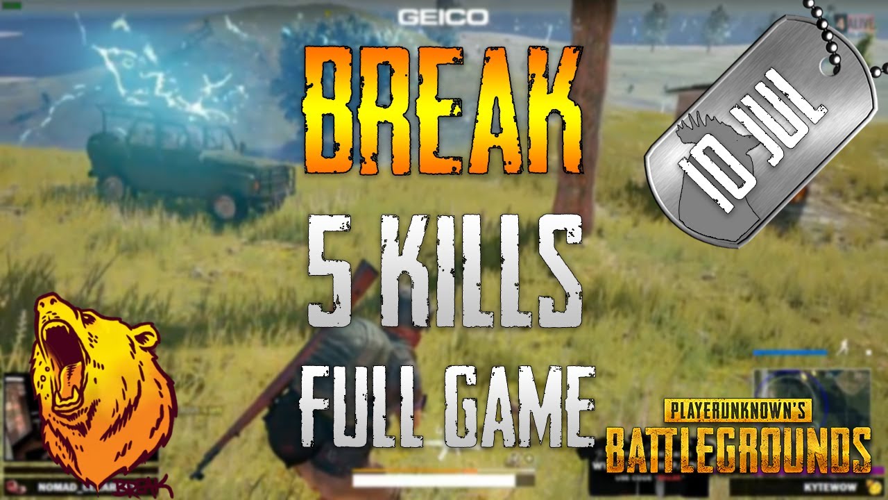 PUBG | BreaK - 5 Kills | Jul 10 (Full game) - YouTube