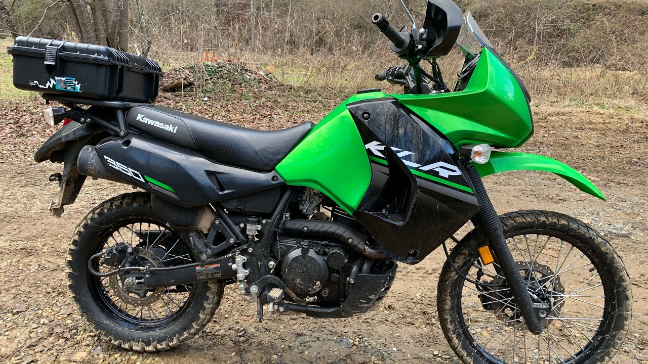 KLR650 Budget Build Part 1, MX Front Fender install - YouTube