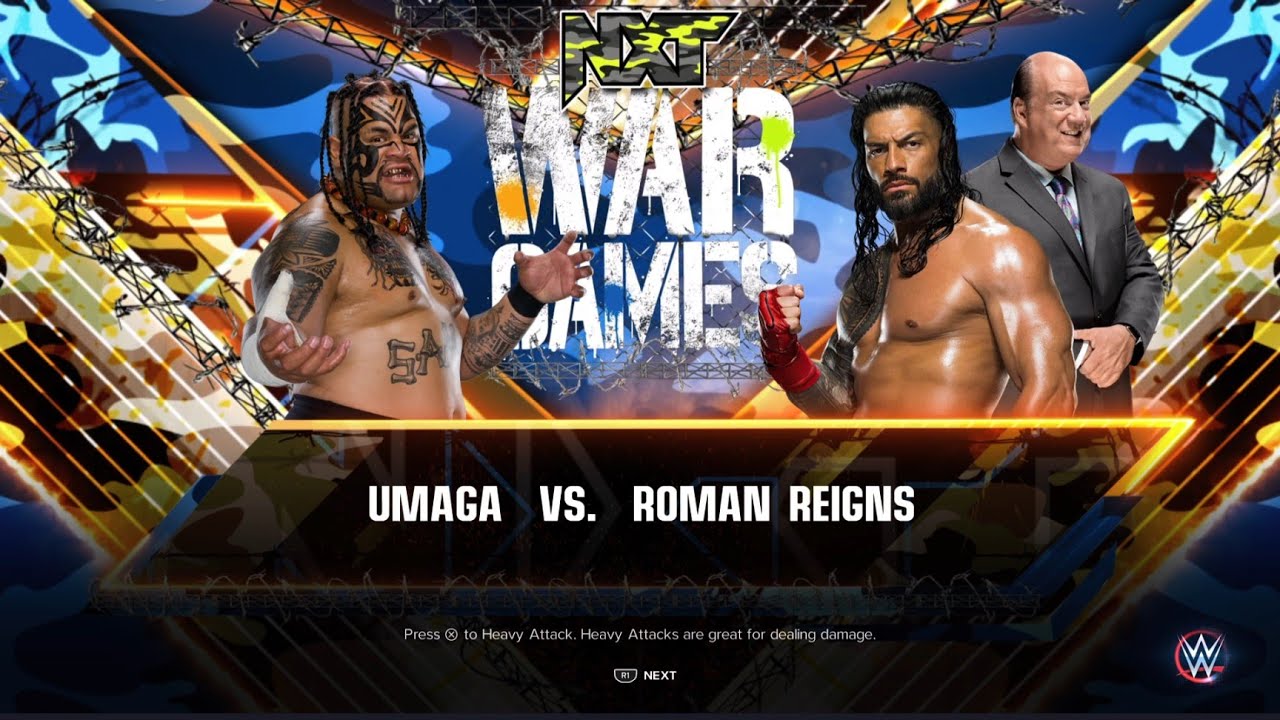 WWE 2K23 Umaga vs Roman Reigns Full Match - PS5 HDR GAMEPLAY - YouTube