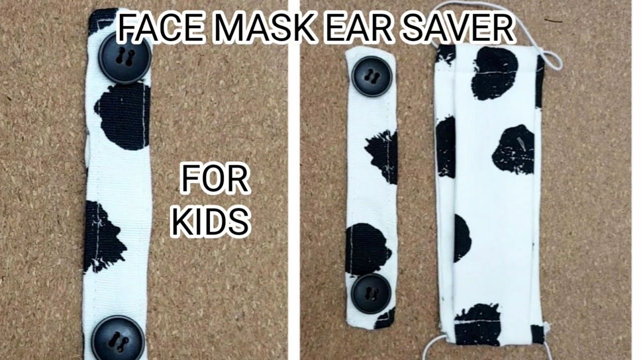 HOW TO SEW A MADICAL FACE MASK ADOPTER : DIY FABRIC MASK EAR SAVER ...