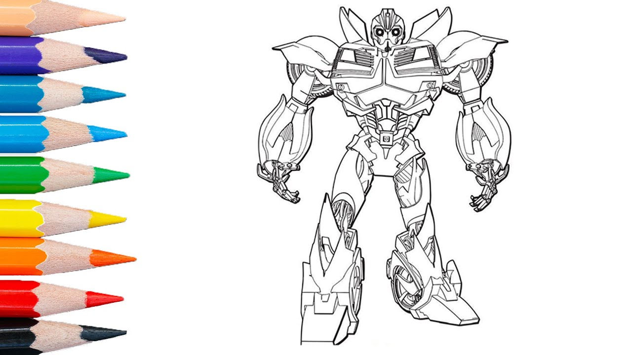 Transformers Prime Bumblebee Coloring Pages