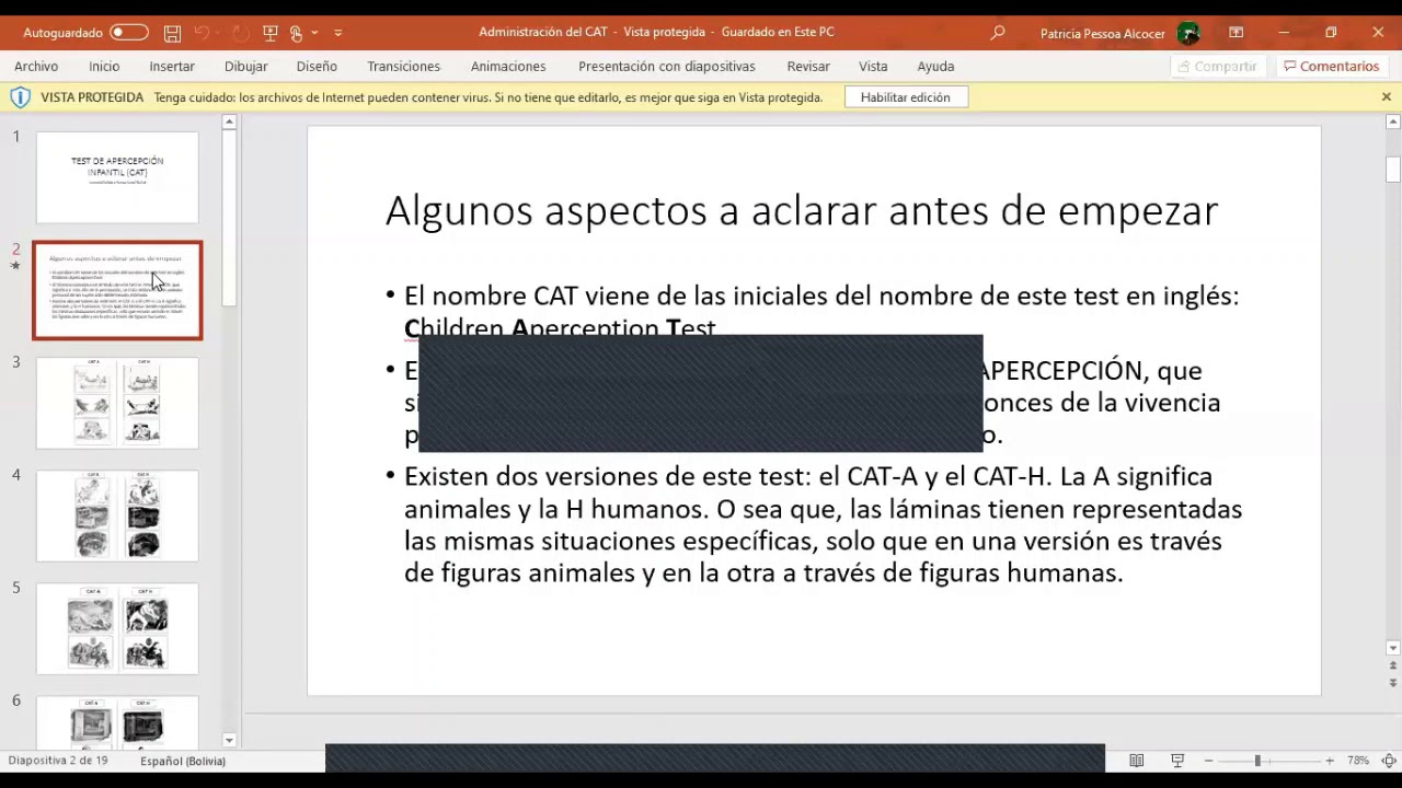 El Test de Apercepción temática Infantil C.A.T. (H) y (A) - YouTube