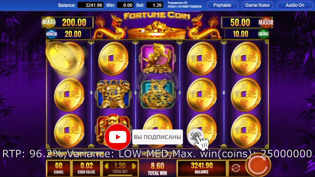 Fortune Coin slot by RTG - YouTube
