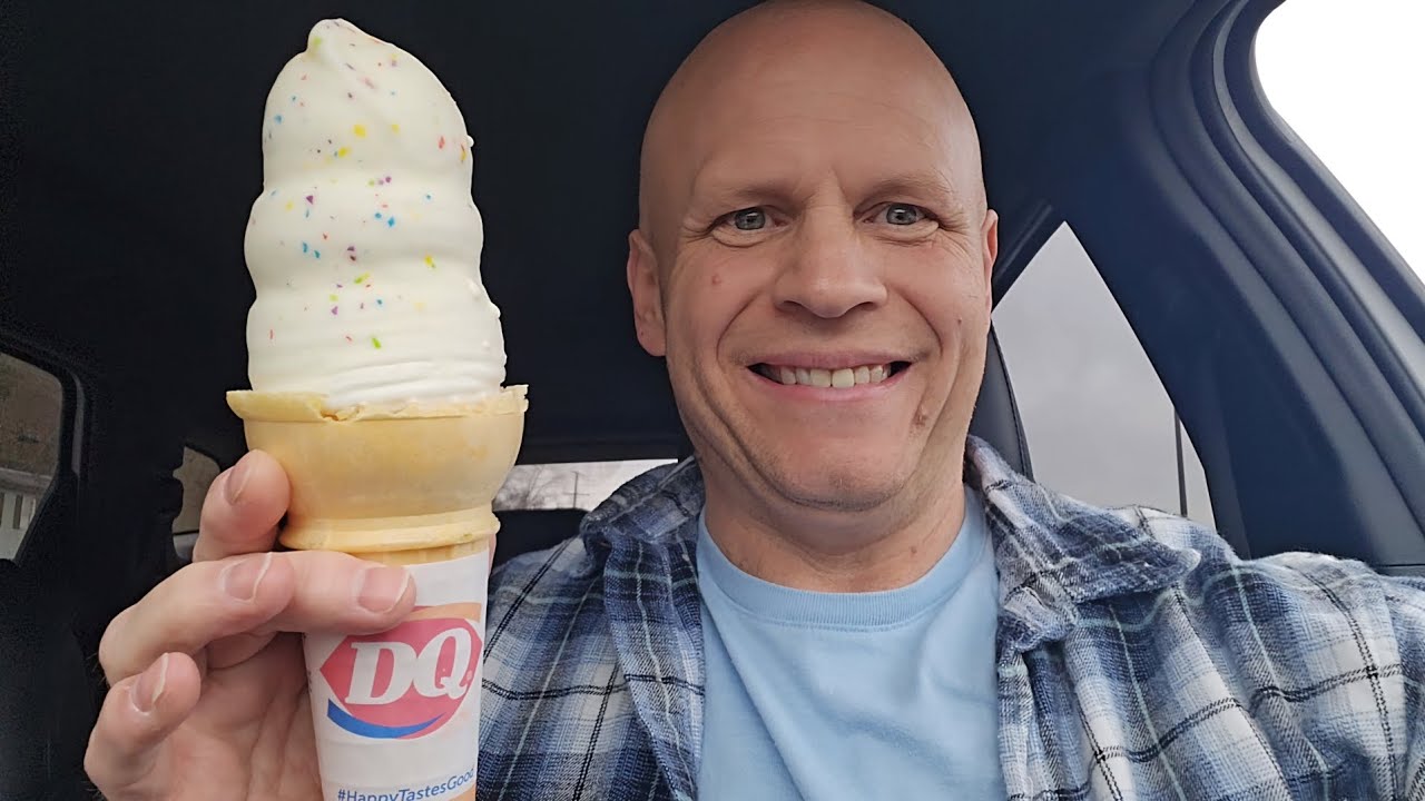 New DQ Confetti Cake Dipped Cone - YouTube