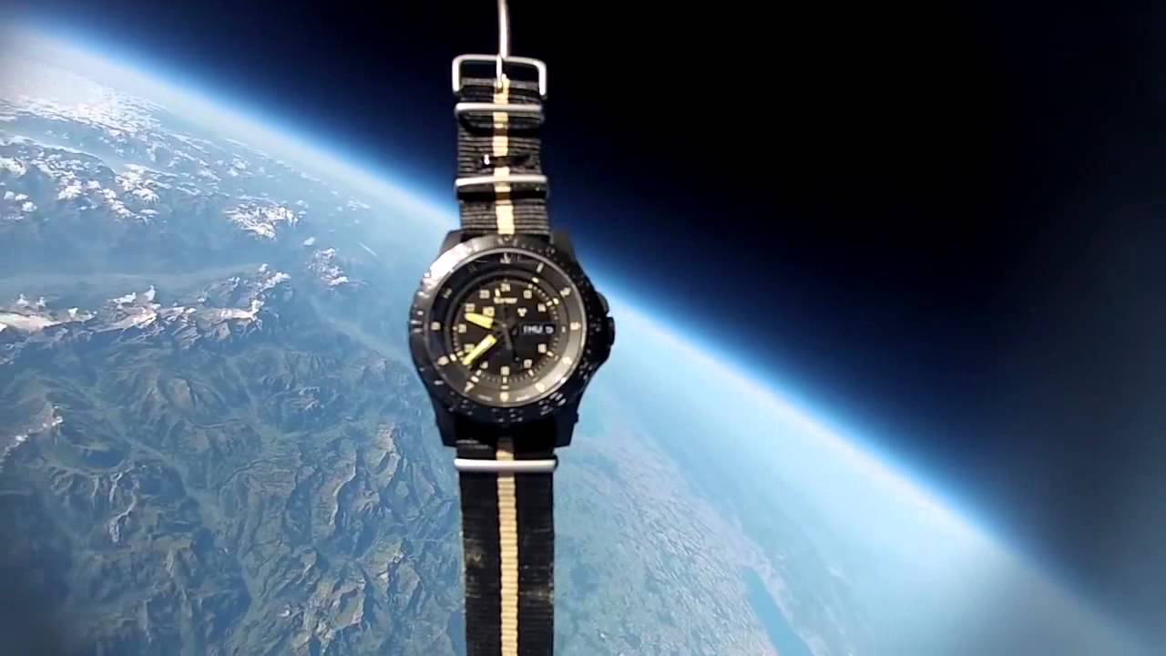 traser® H3 P 6600 Sand watch up to the stratosphere and back! - YouTube