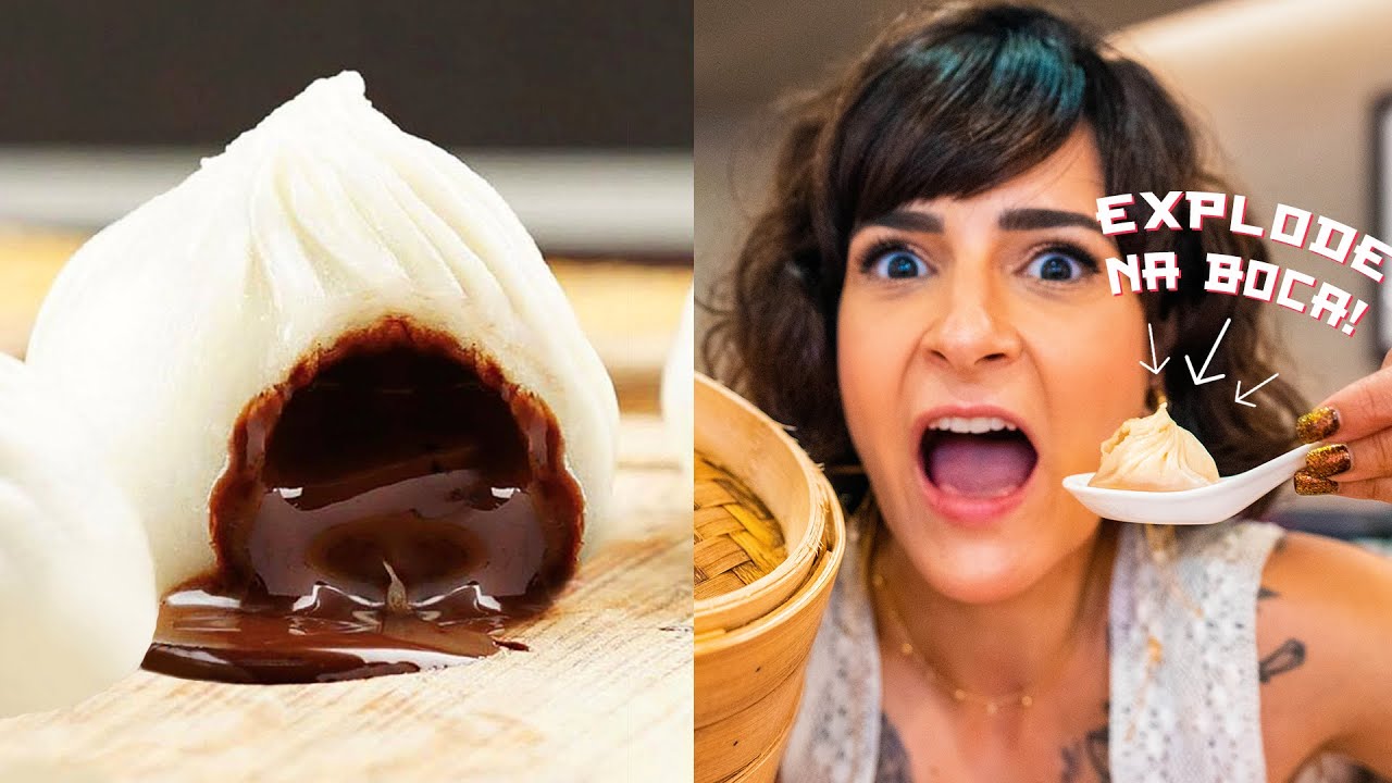 CHOCOLATE que EXPLODE na boca - Xiao Long Bao | Taiwan - YouTube