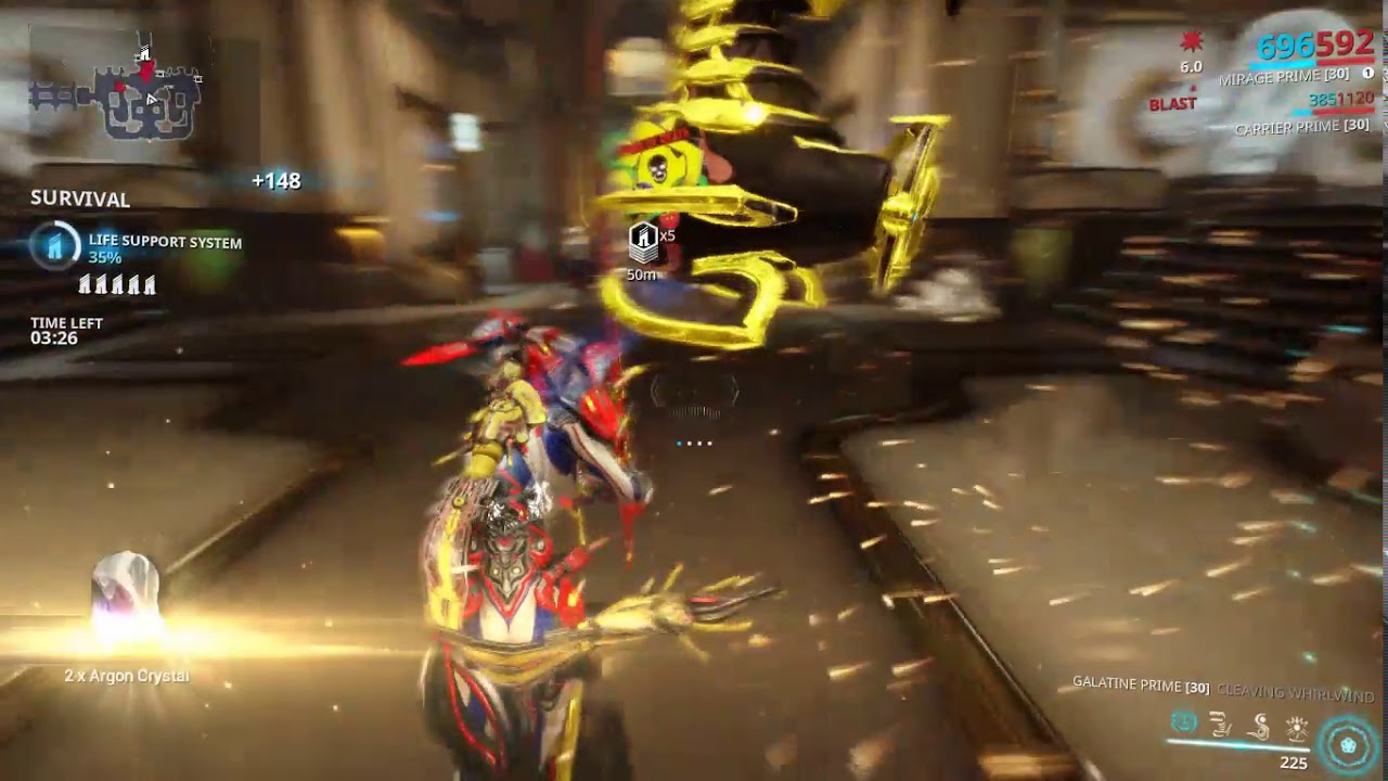 Warframe Galatine Prime gameplay - YouTube