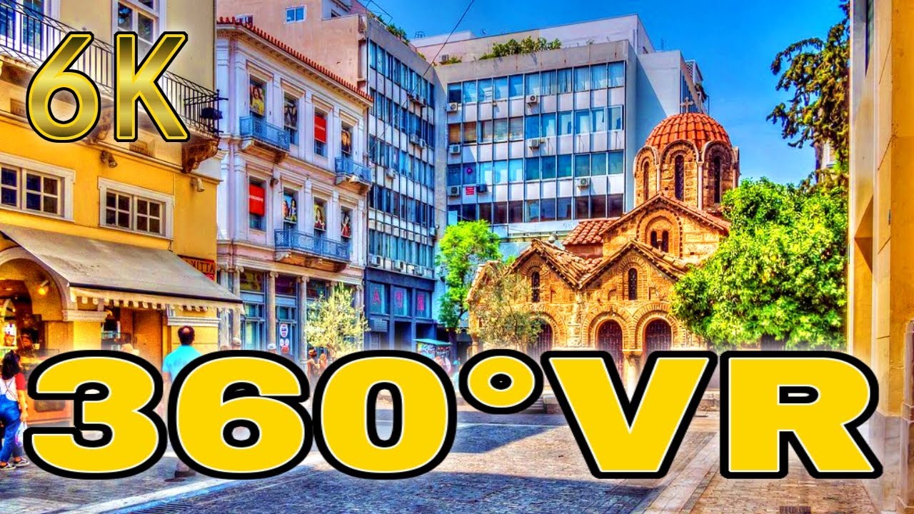 360° VR Church of Panagia Kapnikarea Walkin Athens Travel Greece ...