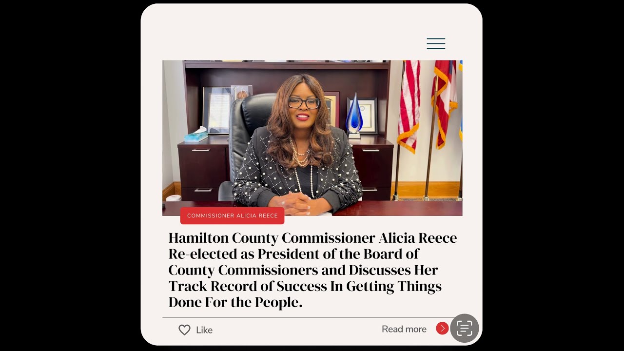 Hamilton County Commission President Alicia Reece Discusses Her Track ...