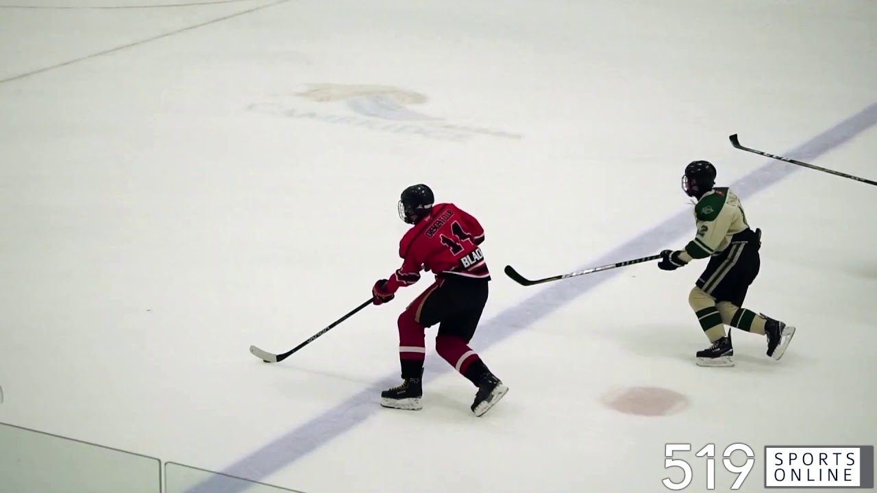 Hespeler Minor Hockey (Midget A) - Owen Sound Jr. Attack vs Hespeler Shamrocks - YouTube