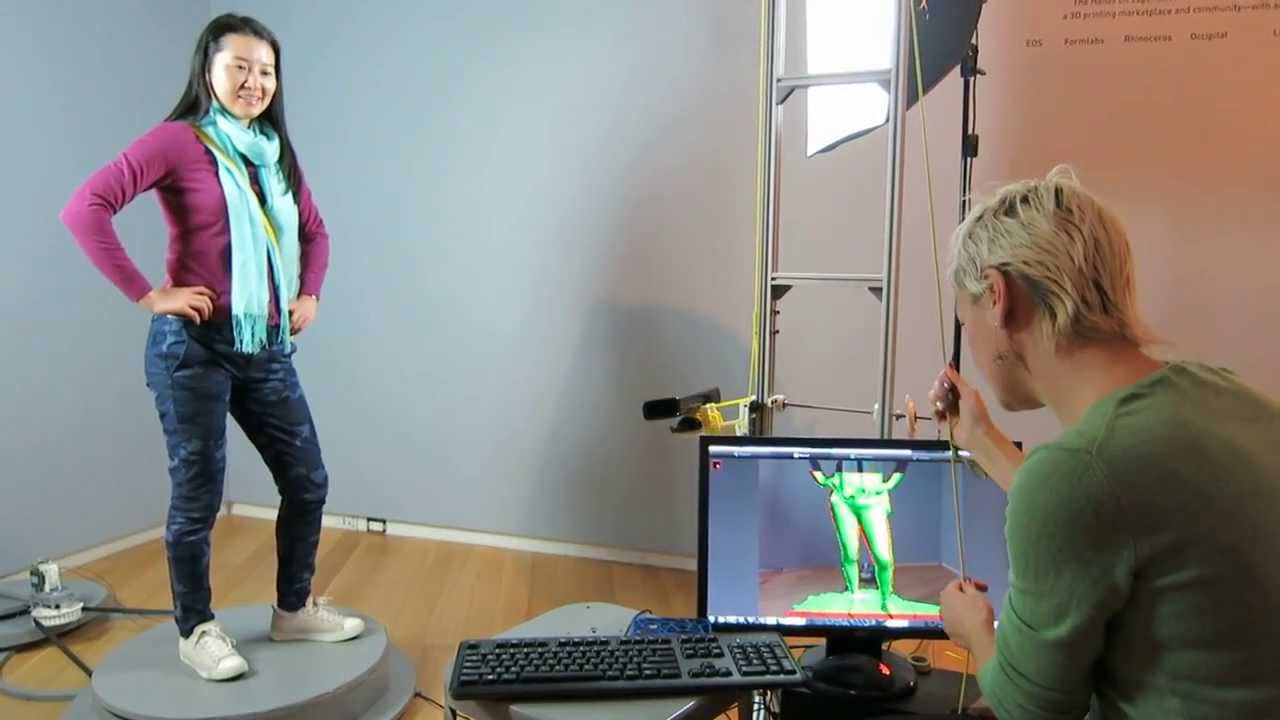 3D Scanning A Chinese Girl - YouTube