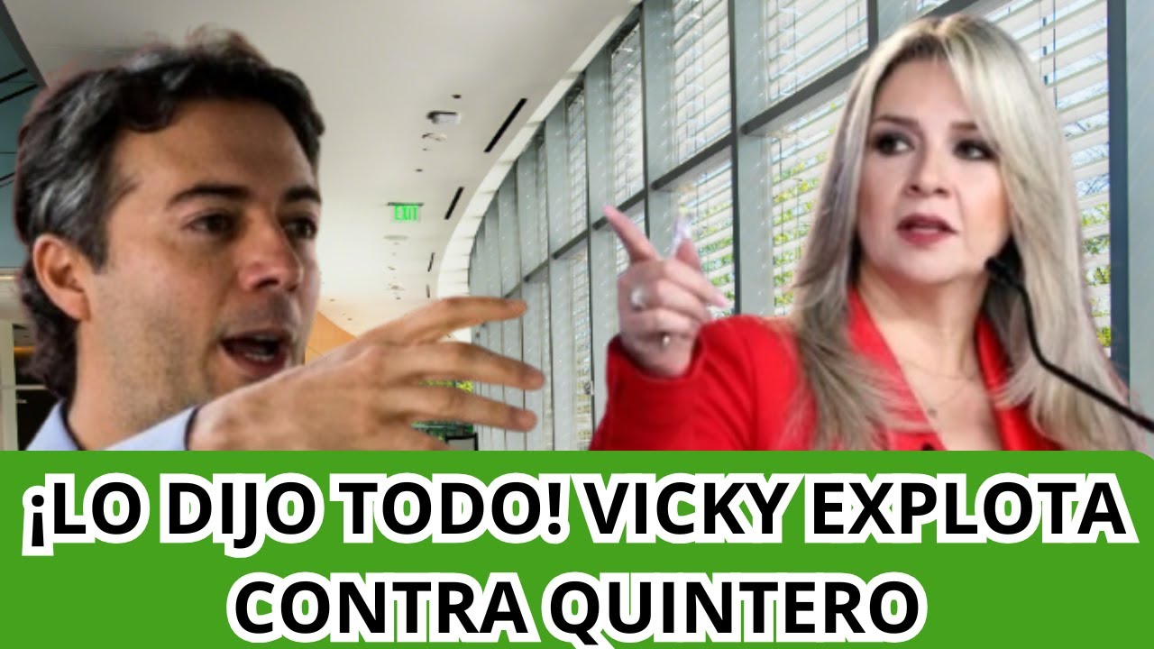 QUINTERO vs VICKY DÁVILA: Se sacan los trapos al sol tras ataque a Miguel Uribe - YouTube