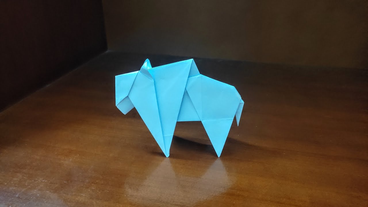 Origami Bison Easy - How To Make Bison Easy - YouTube