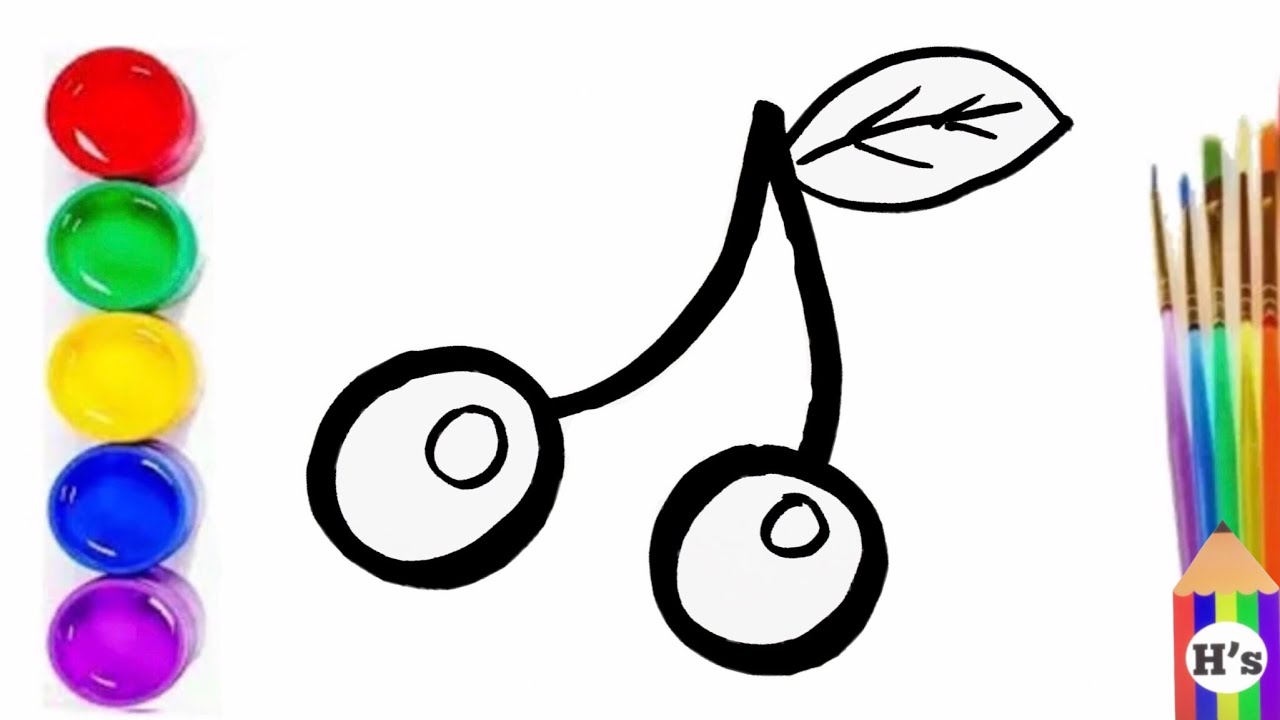 How To Draw Black Currant - YouTube