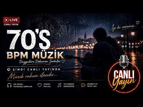 Duygusal Aşk Şarkıları 🎧 | Hüzünlü Slow Müzik Canlı Yayın | 70'S BPM Müzik