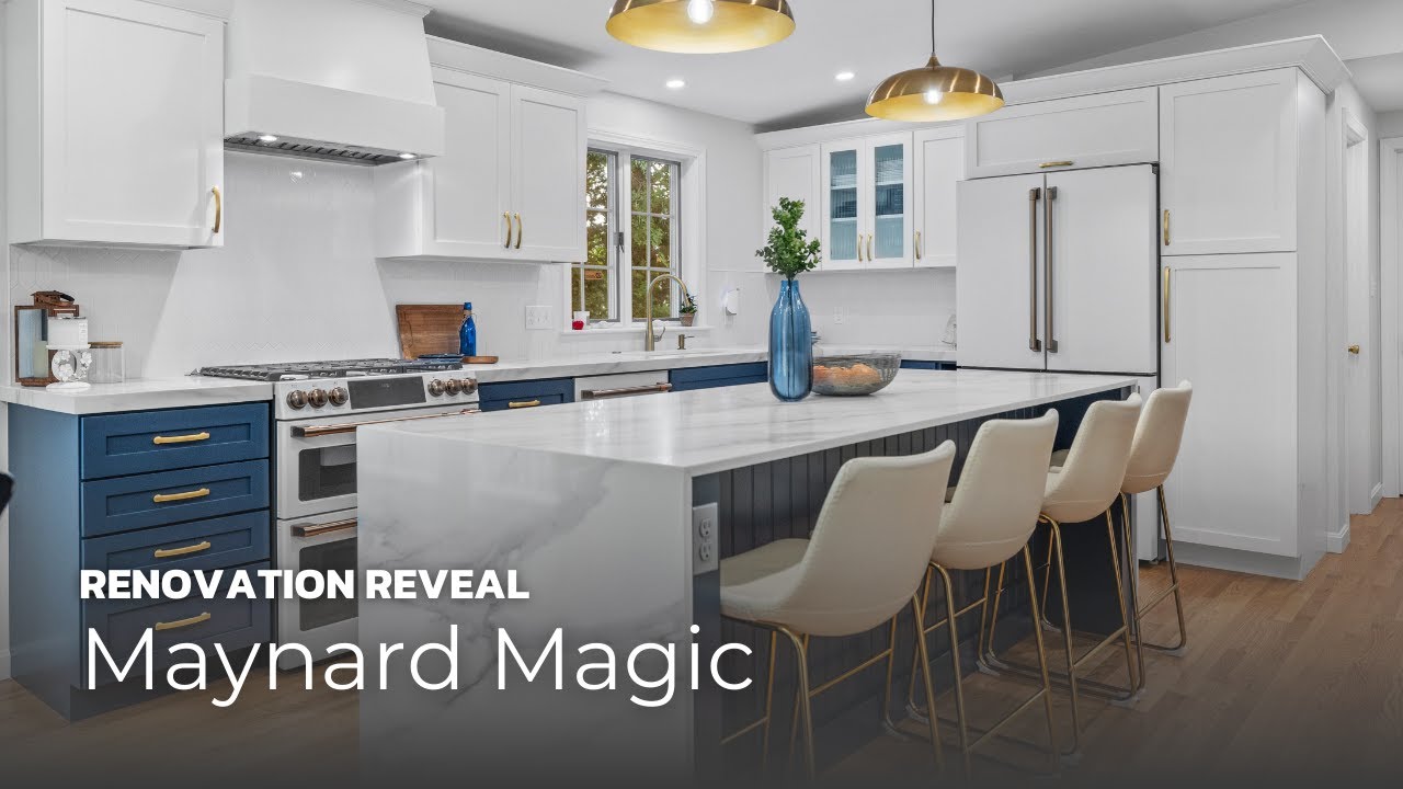 Revealing Project Maynard Magic: A Navy and Gold Open Concept Kitchen ...