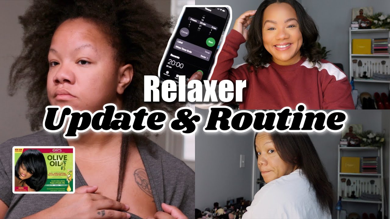 Relaxer Touch-Up Routine - 14 Week Stretch // How Is My Hair REALLY ...