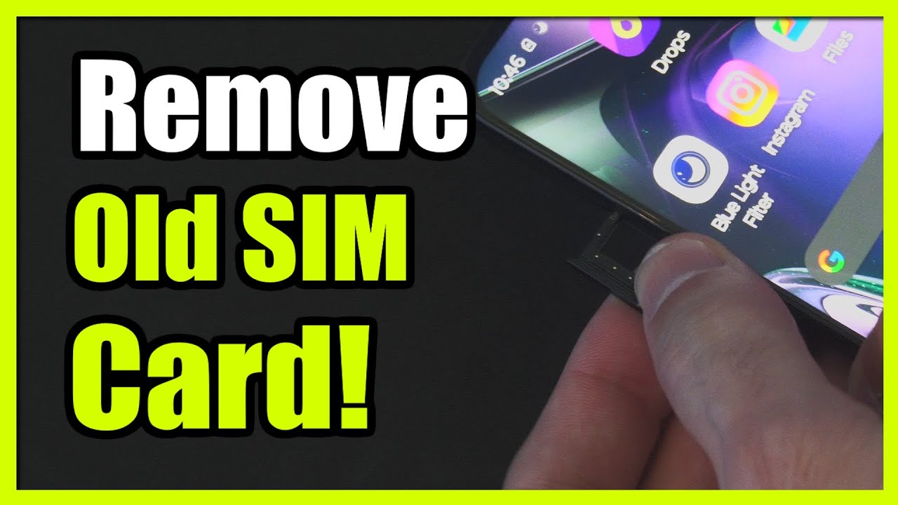 How to Remove Old SIM Card on Android Phone (Settings Tutorial) - YouTube