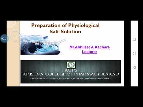 Physiological Salt Solution PSS - YouTube