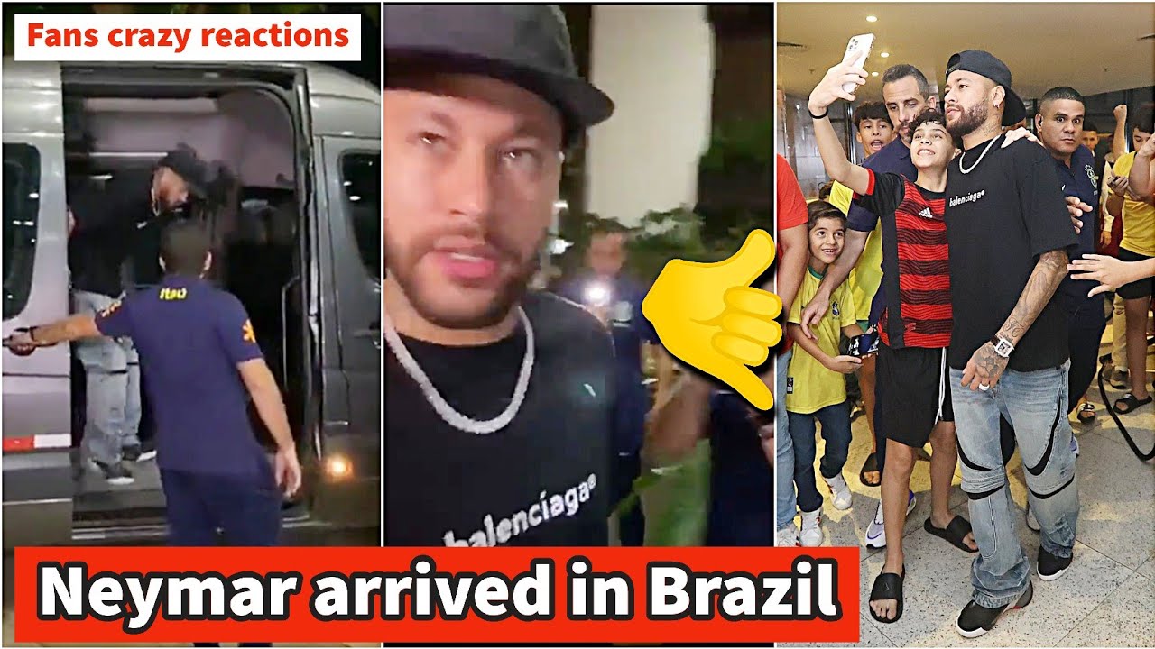 😍Fans went Crazy when Neymar arrived in Brazil for World Qualifying ...