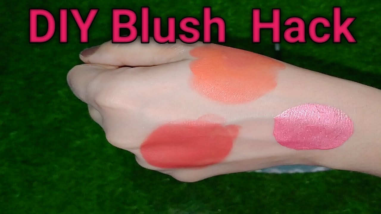 D I Y BLUSH HACK || How to Make blush with inexpensive products - YouTube