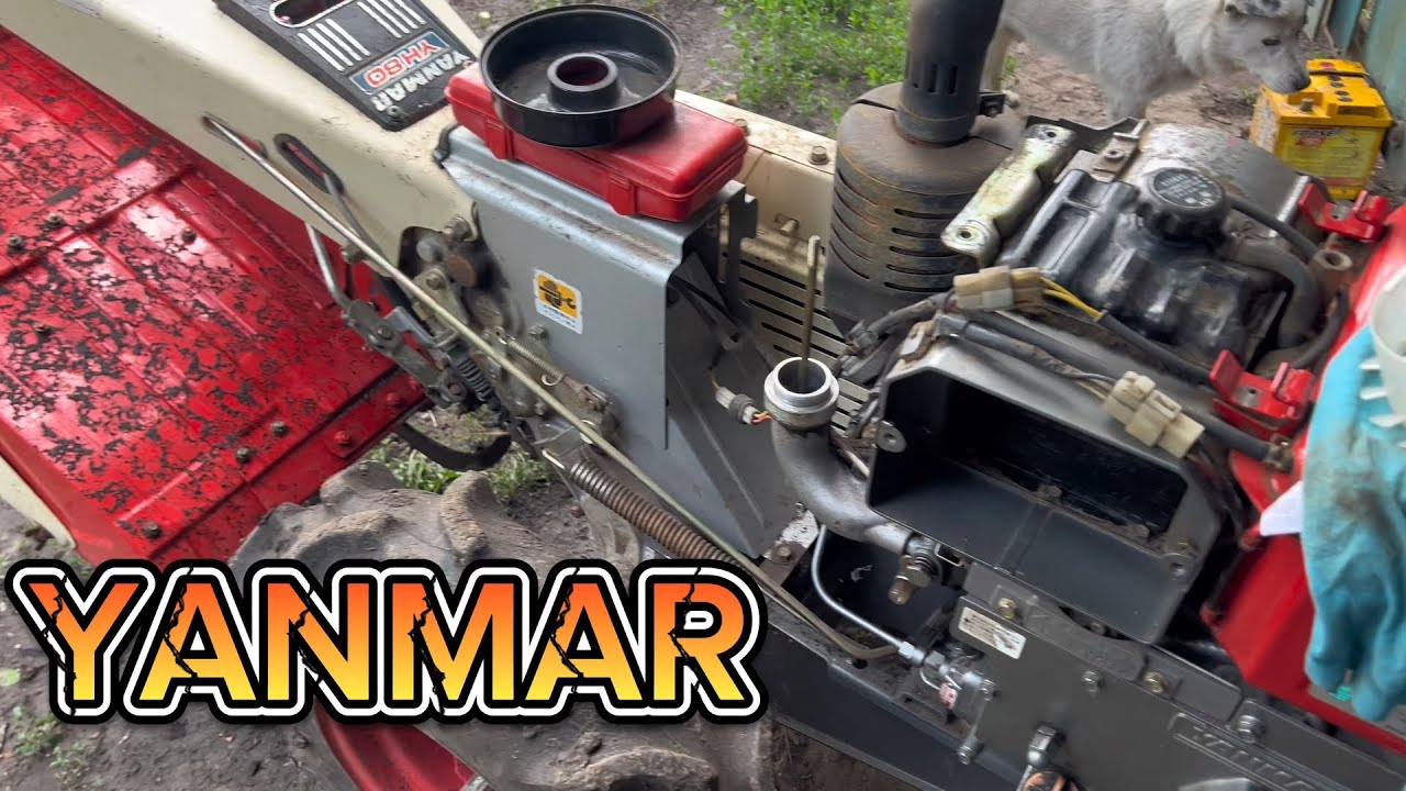 Японський мотоблок на ТО. Детально про зчеплення! Yanmar YH80 - YouTube