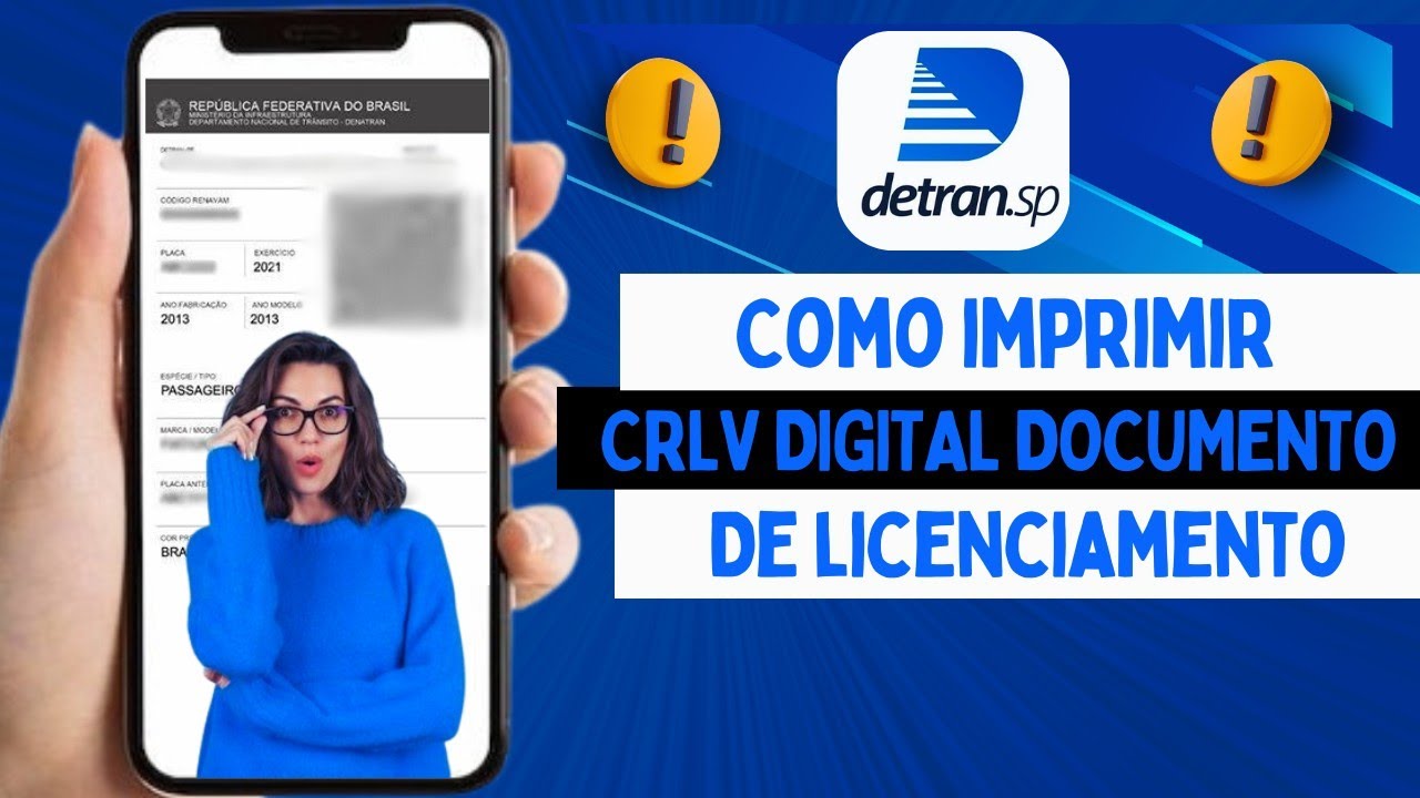 COMO IMPRIMIR CRLV DIGITAL DOCUMENTO DE LICENCIAMENTO 2025 - YouTube