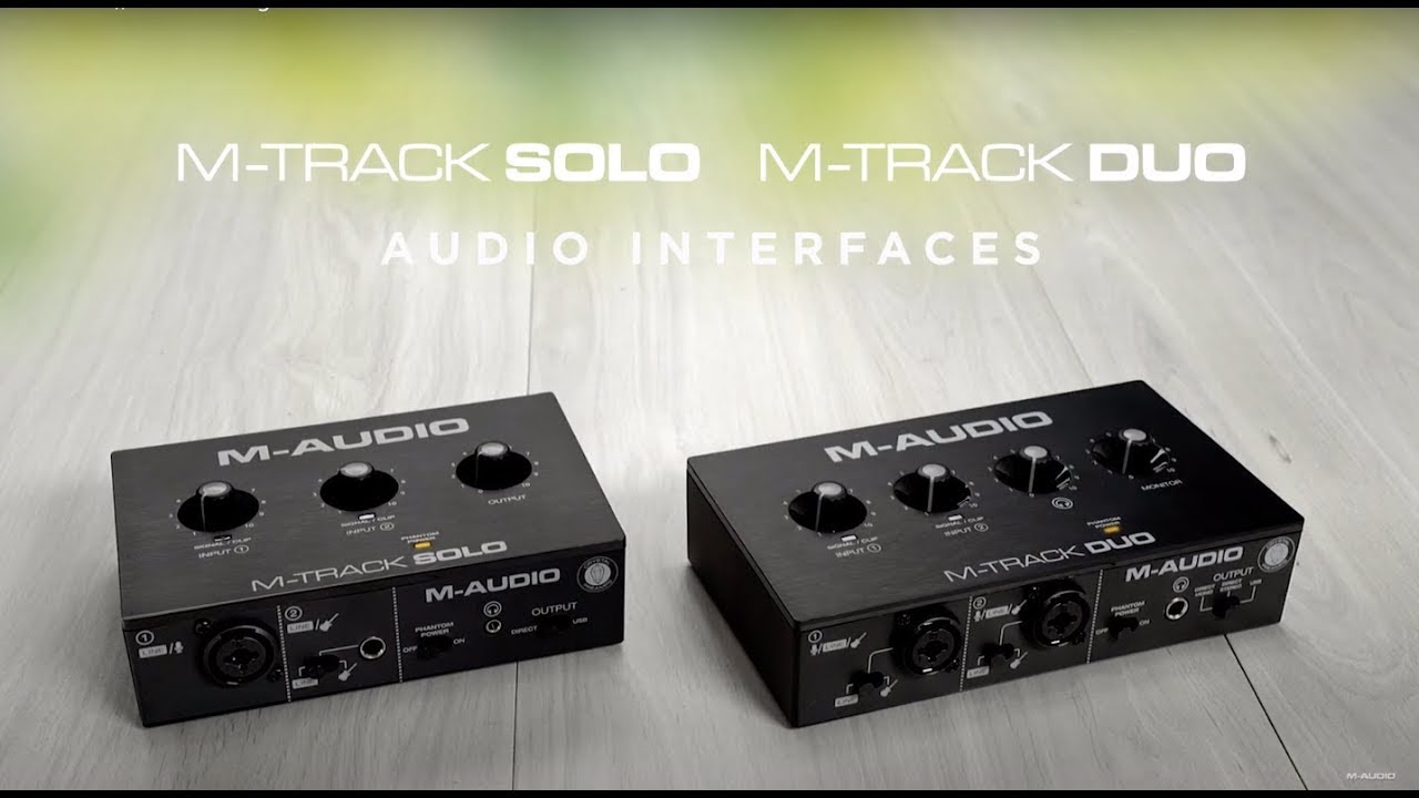 M-AUDIO M-TRACK SOLO ET DUO - YouTube