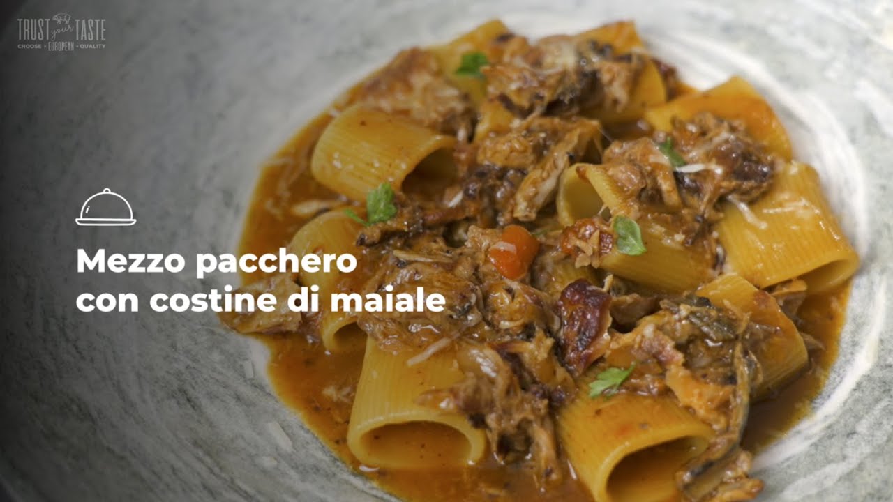 Mezzo pacchero con costine di maiale - YouTube