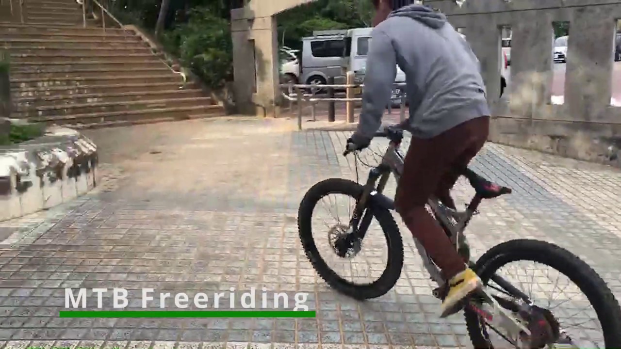 MTB Freeriding in Park - YouTube