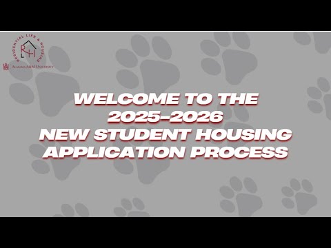 Alabama A&M Residential Life & Housing | New Student Housing Application Tutorial (Step 1) 2025 ...