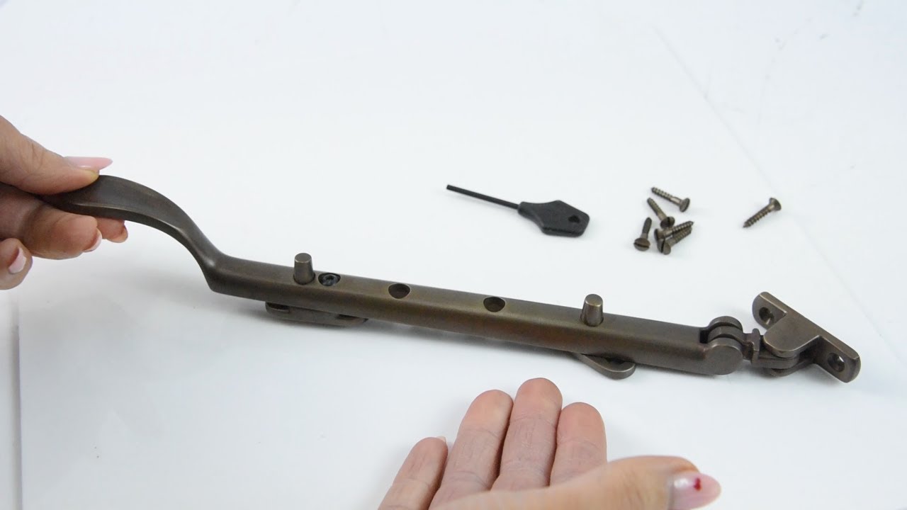 Spoon End Lockable Casement Stay - CODE - K2922 - YouTube