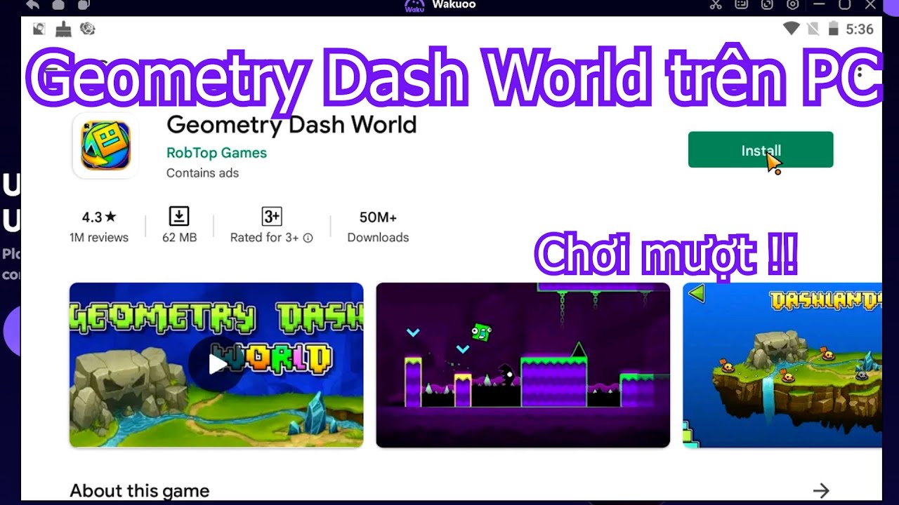 Geometry Dash World PC - Cách tải & sử dụng mượt trên Máy tính/ Laptop ...