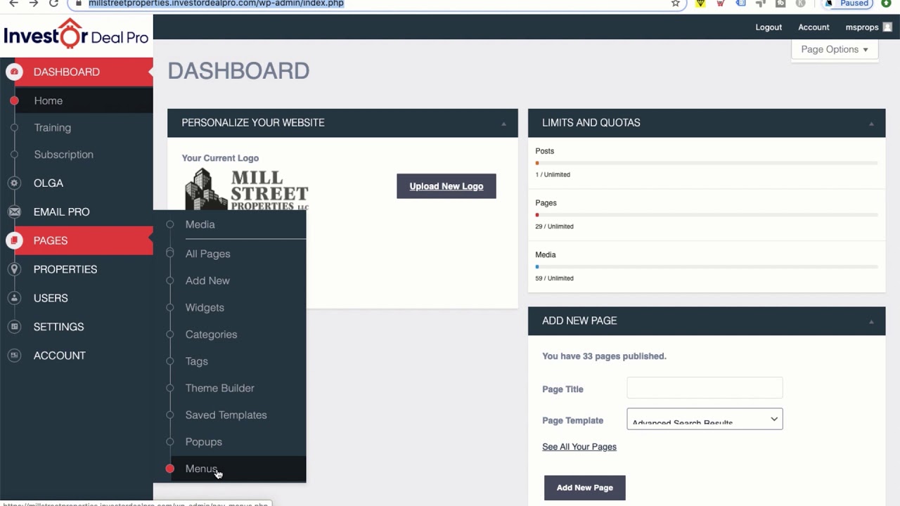 [Investor Deal Pro] Setting Custom Home Link - YouTube