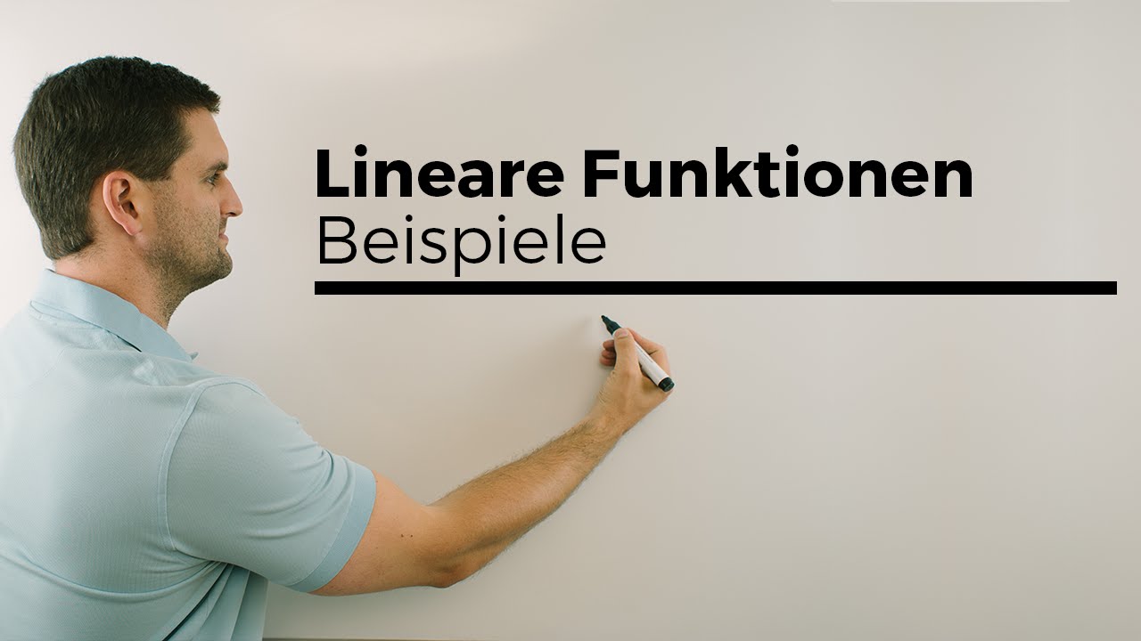 Lineare Funktionen, Beispiele, Gleichung, Skizze, Steigung, y ...