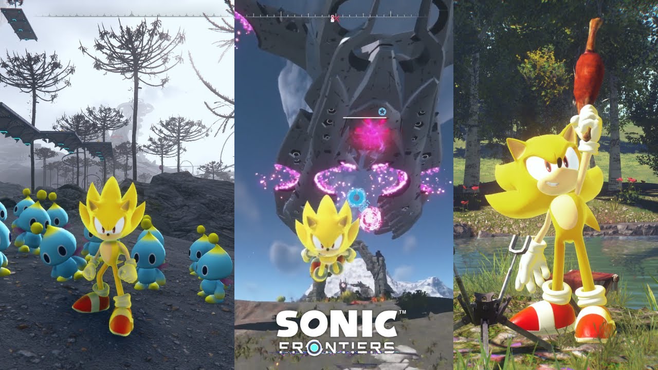 💎 SUPER SONIC IN THE OPEN ZONE - SONIC FRONTIERS - YouTube