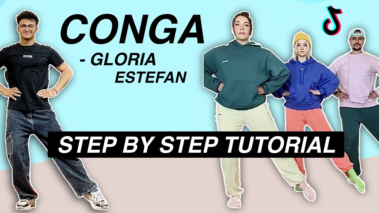 Conga - Gloria Estefan *EASY DANCE TUTORIAL* (Beginner Friendly) - YouTube