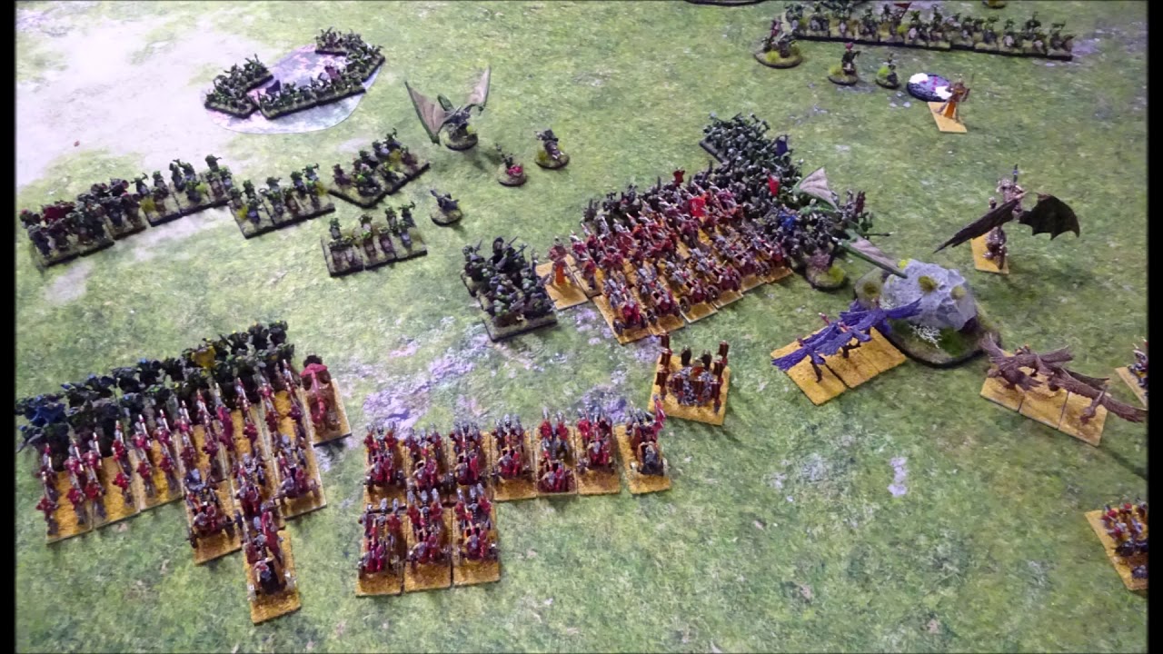 Warmaster Battle report: 3 player game - YouTube