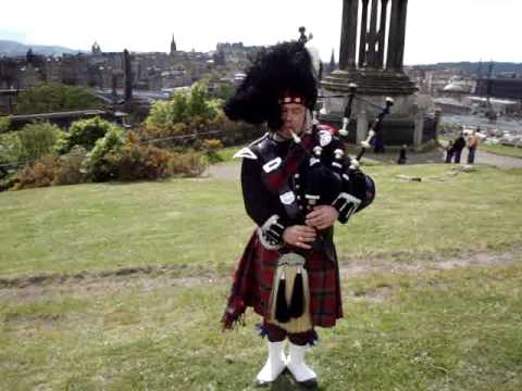 Rab Thomson playing on Calton Hill, Edinburgh - YouTube
