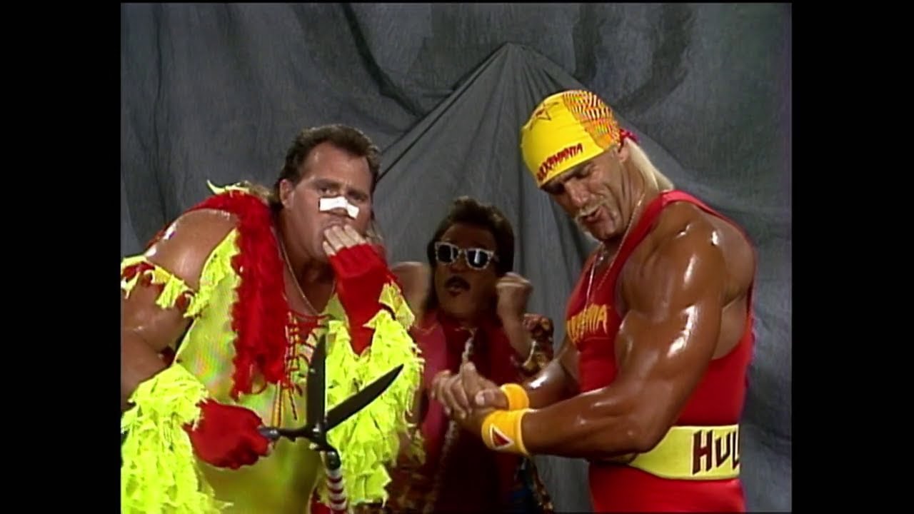 Hulk Hogan, Brutus "The Barber" Beefcake & Jimmy Hart - Titanium Promo ...