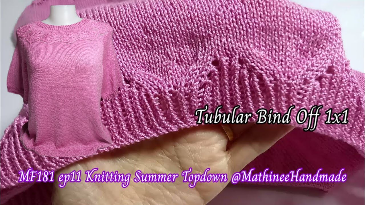 MF181 ep11 เสื้อนิตติ้งซัมเมอร์ถักจากคอขยายลาย |Knitting Summer blusa Topdown @Mathineehandmade ...