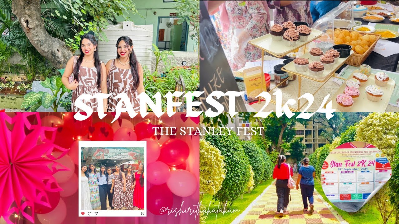 Our college fest 🤍 | Stanfest 2k24 🎀♥️| Stanley college of engineering and technology for women ...