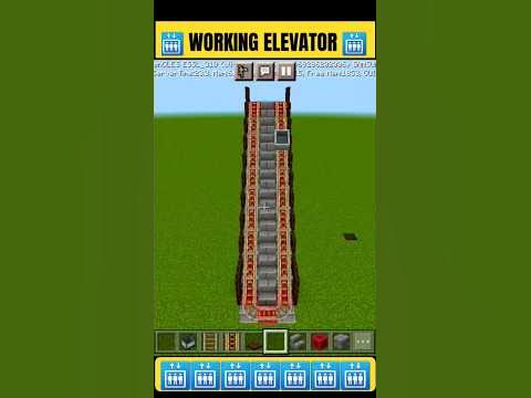 WORKING ELEVATOR IN MINECRAFT WITH UP AND DOWN || MINECRAFT BUILD HACKS ...