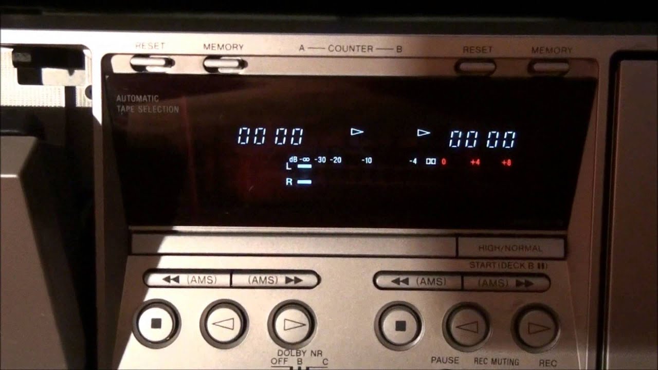 Sony TC WE475 Test und Vorstellung des Kassettendecks - YouTube
