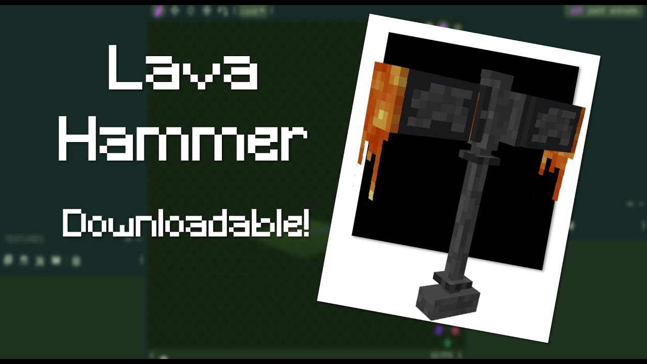 Blockbench | Modeling Lava Hammer (Original Object) - YouTube