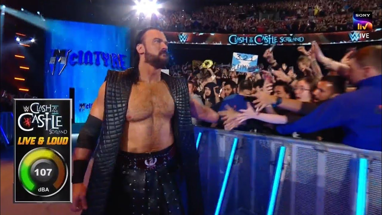 DREW MCINTYRE Special Entrance Clash At The Castle 2024 - YouTube